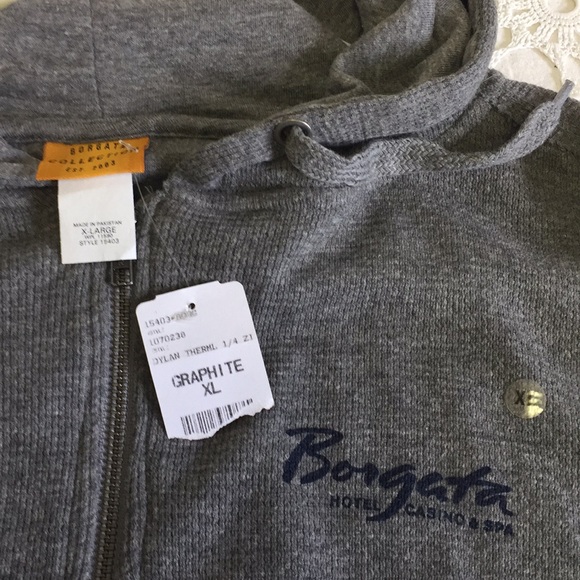 Borgata | Shirts | Borgata Hotel Casino Hoodie Xl Grey Lightweight ...